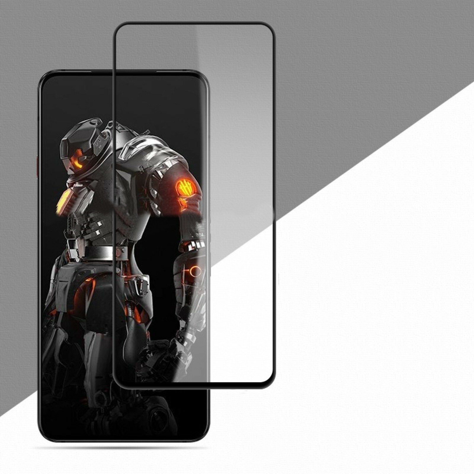 Защитное стекло MyPads 5D Forti Glass для ZTE Nubia Red Magic 7S Pro с изогнутыми краями