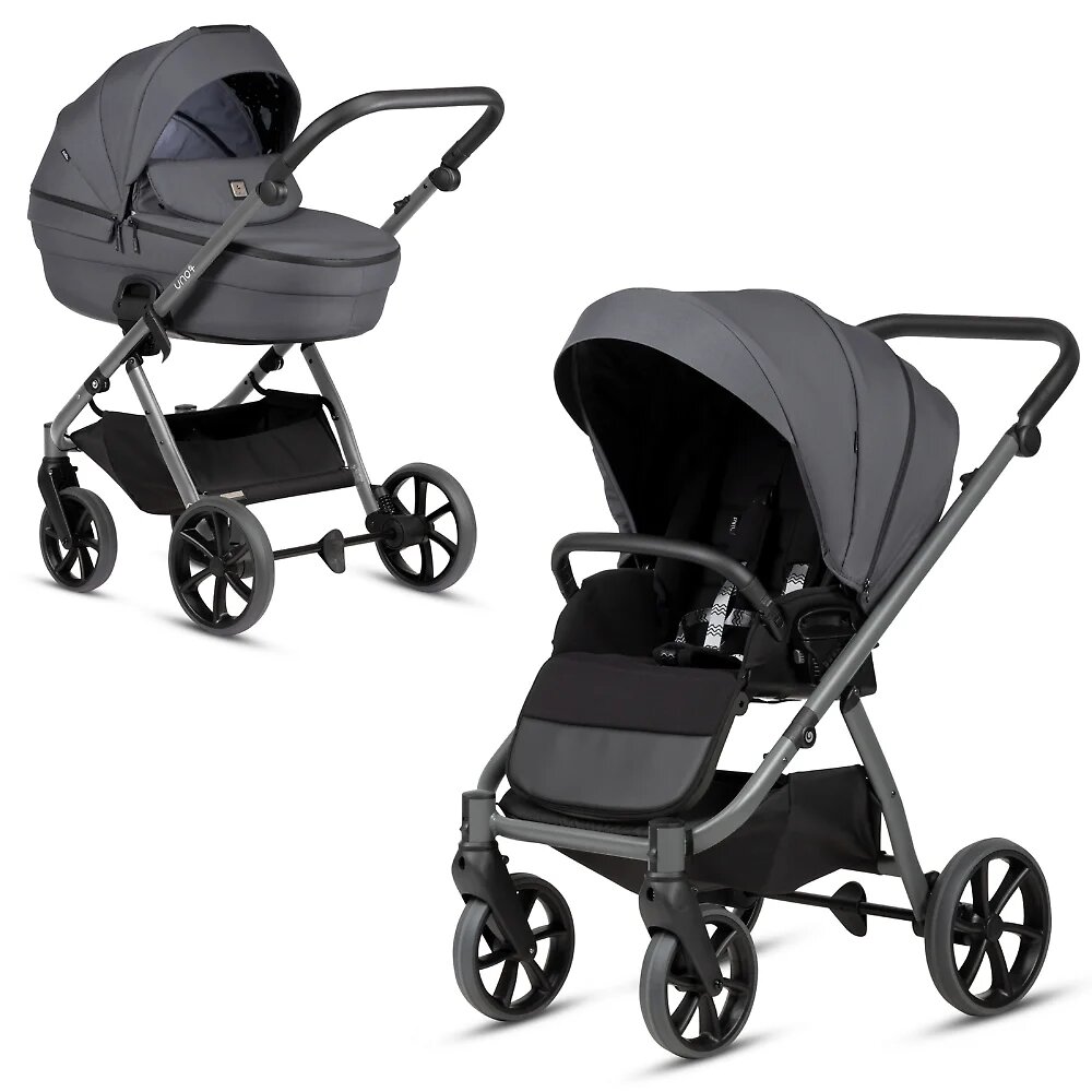 Детская коляска 2в1 Tutis Uno 6+, цвет Antracite (Антрацит), артикул производителя 1602169