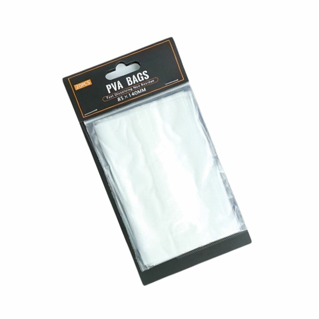 1 упаковка по 20 шт, водорастворимый пакет из ПВА- 85x140 мм