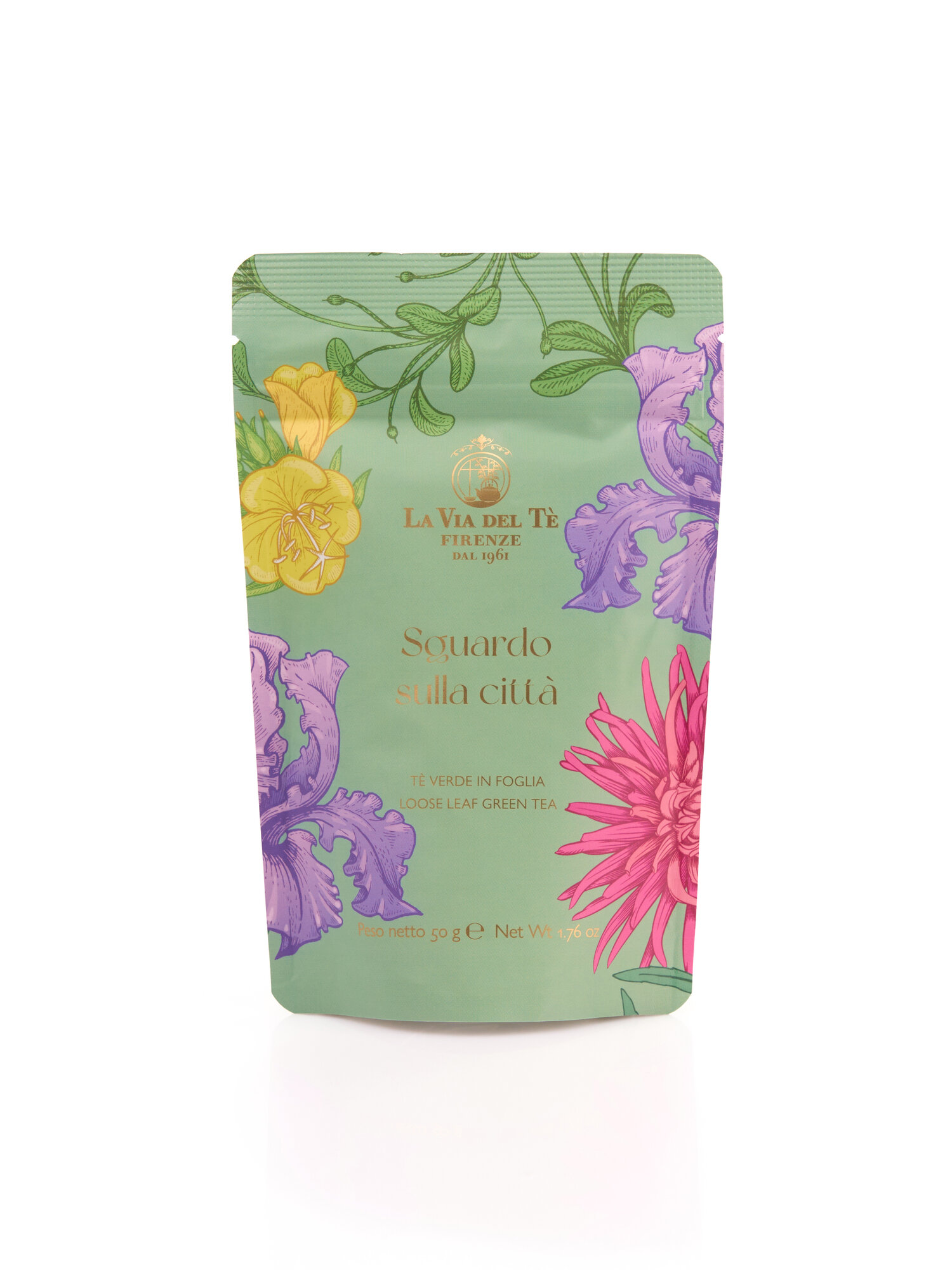 La Via Del Te. Итальянский зеленый чай. Вид на город 50 гр.