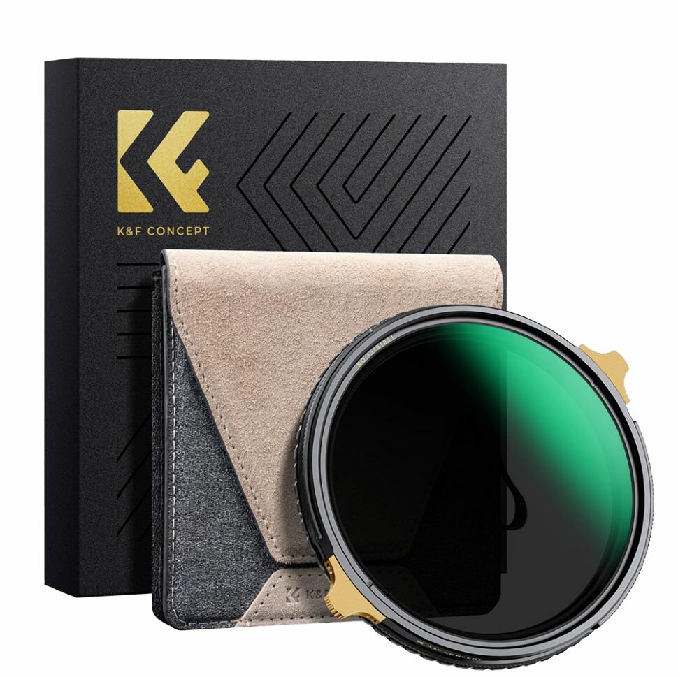 Светофильтр K&F Concept Nano-X Pro CPL/ND2-32 58мм, гидрофобная поверхность