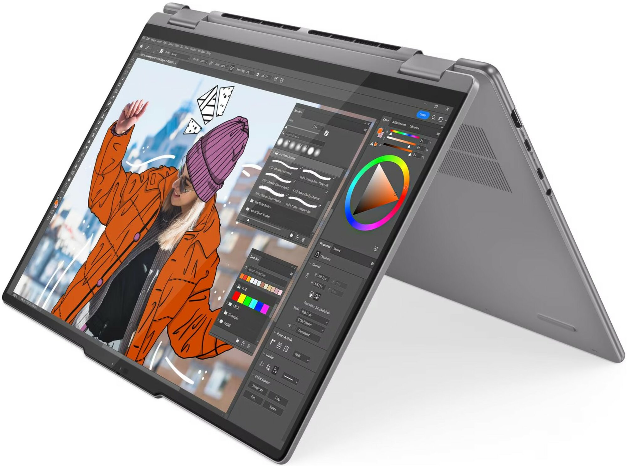 Ультрабук Lenovo Yoga 7 2-in-1 16AHP9 83DM0006US (AMD Ryzen 7 3300 MHz (8840HS)/16384Mb/1024 Gb SSD/16"/1920x1200/Win 11 Home)