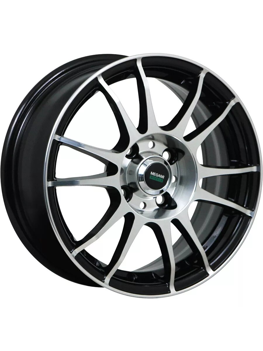 Колесный диск автомобильный Megami MGM-3 R15x6 4x100 ET48 CB54.1 BKF