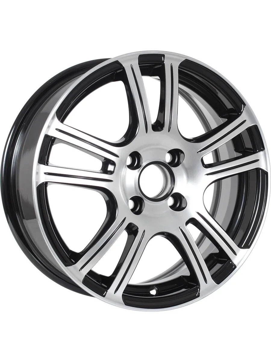 Литые диски X'trike X105, R15, черный с полировкой, 4x100, ET35