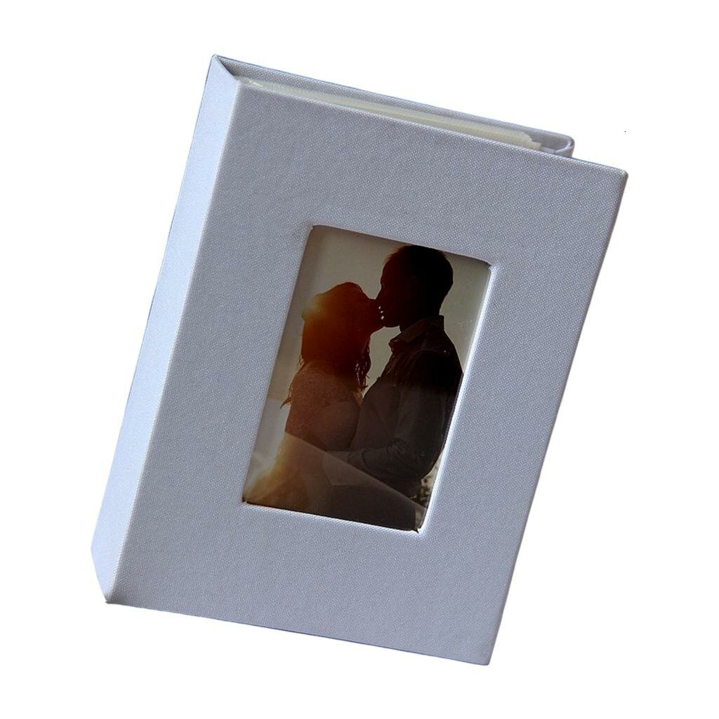 Мини-фотоальбом 4×6, 50 страниц, Белый - 6 дюймов 100