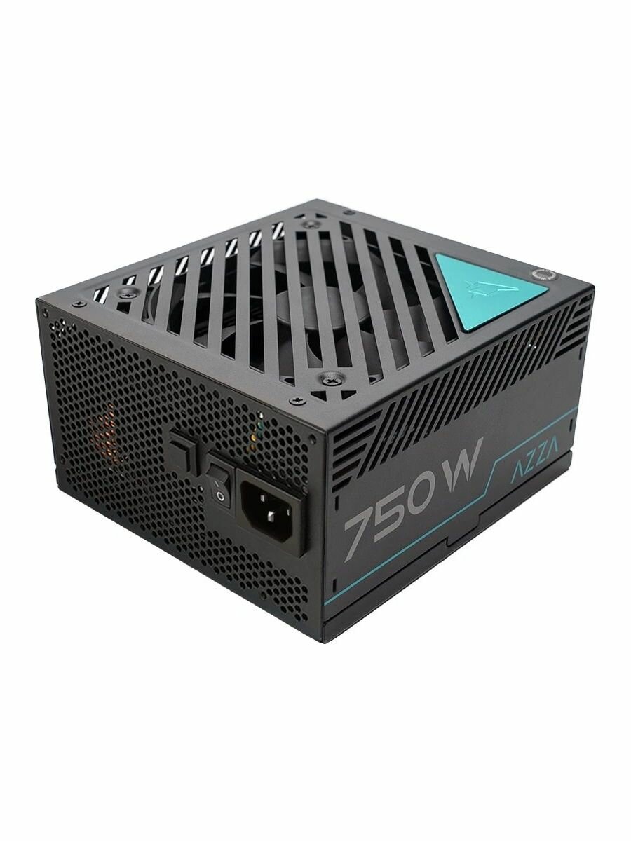 Блок питания Azza ATX 750W PSAZ-750G Gen.5 80+ gold (20+4pin) APFC 120mm fan 6xSATA Cab Manag RTL
