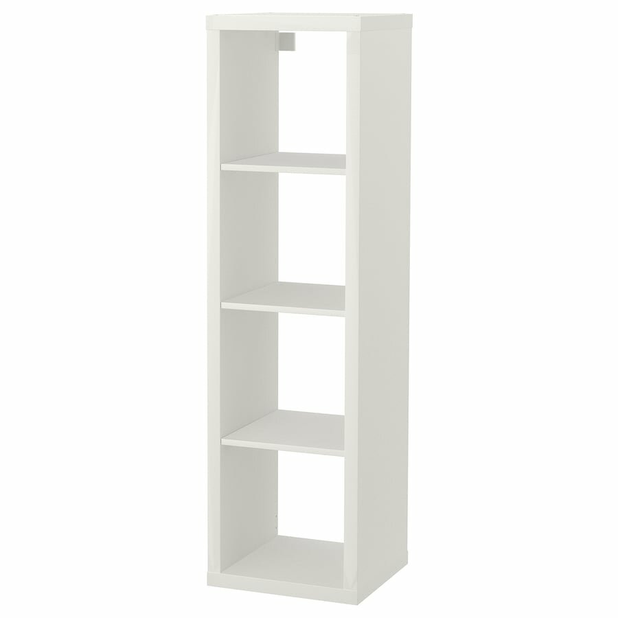 Книжный стеллаж 4 полки IKEA KALLAX цвет белый 42x147 см 002.758.48