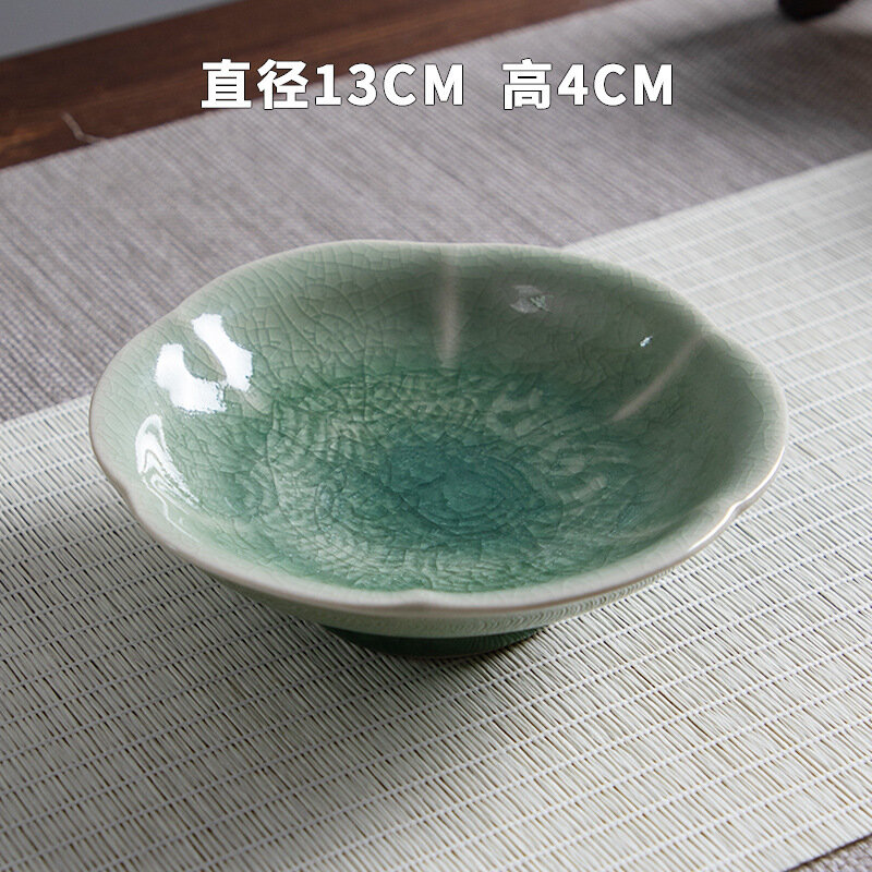 Керамическая фруктовая тарелка, китайское свадебное печенье, фруктово-овощная закуска на высокой ножке, винтажная закуска, сухофрукты, домашняя десертная тарелка для фруктов.