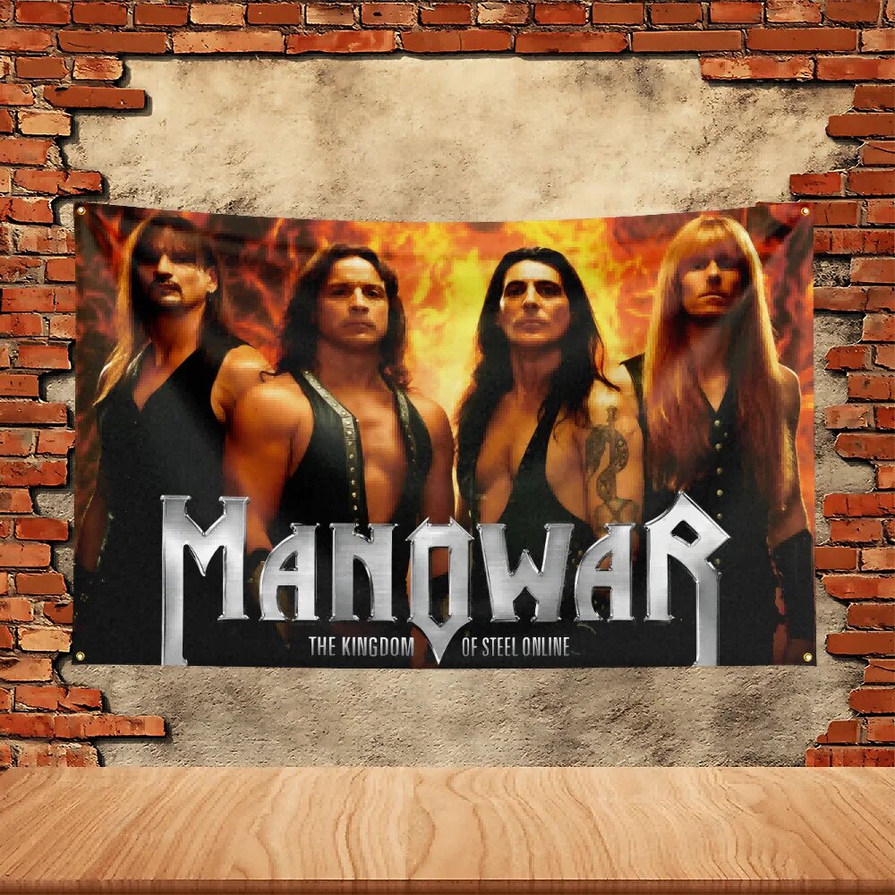 Manowar Band Флаг из полиэстера 90x150 см 90 x 150cm, ZH4533