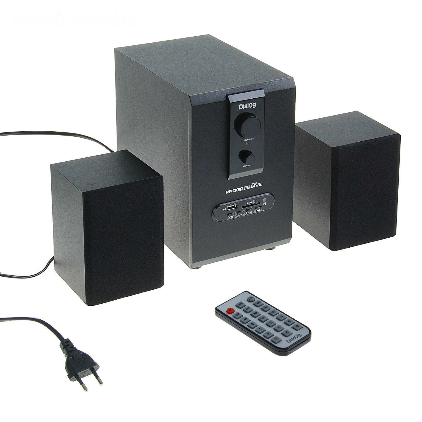 Компьютерные колонки 2.1 DIALOG AP-200 Progressive черный