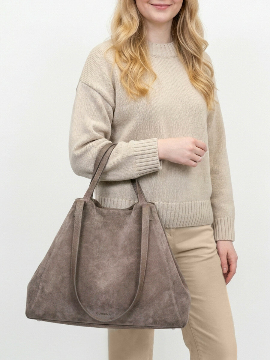 CURANNI 2596 Cu замша маус (99951) из натуральной кожи