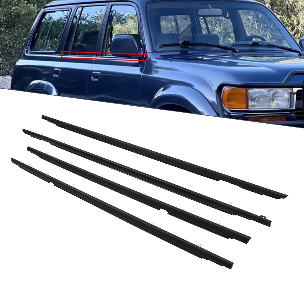 4 шт, уплотнительная лента для дверей и окон автомобиля, накладка для Toyota Land Cruiser FZJ80 FZJ80 HDJ80 91-98 для Lexus LX450 96-98
