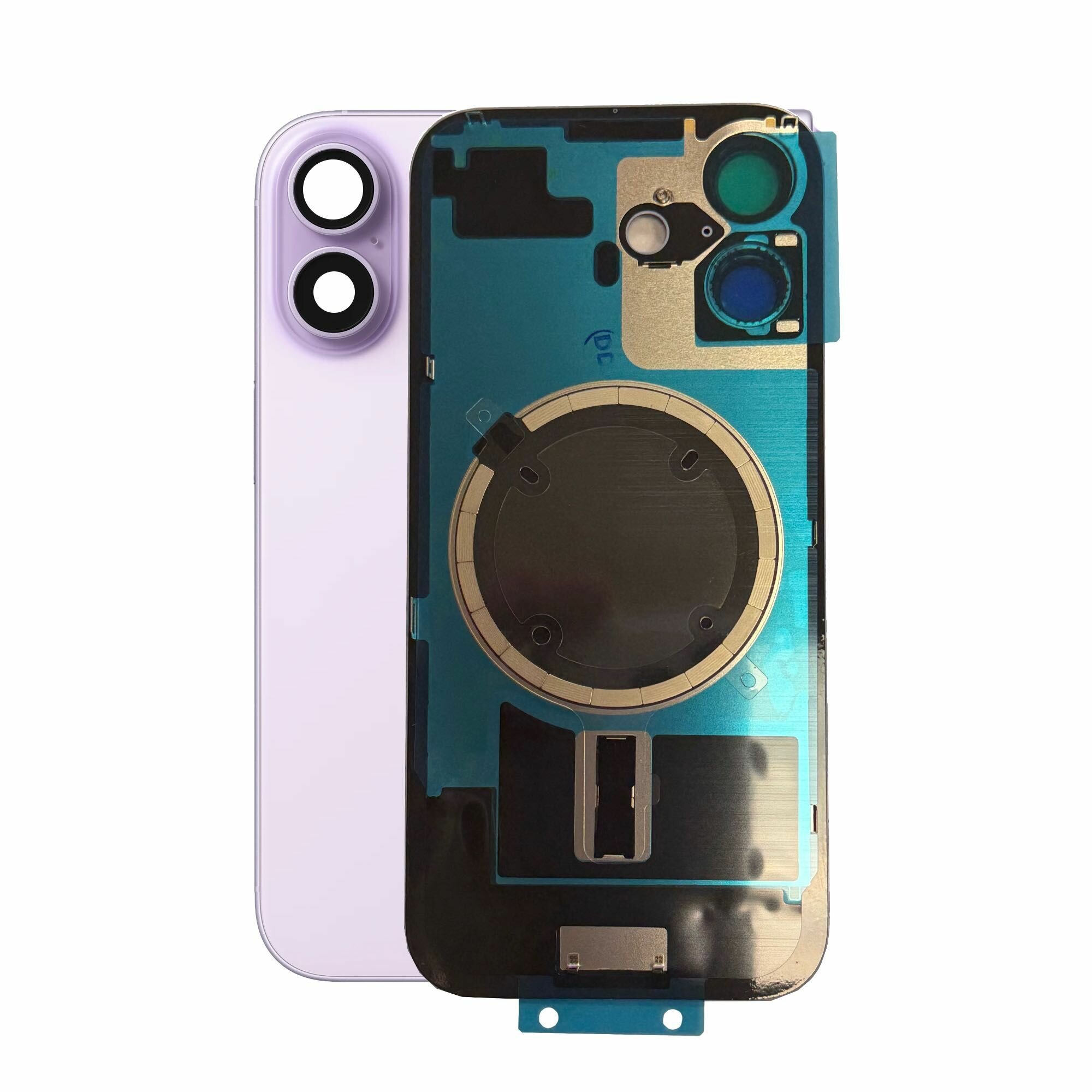 Задняя панель (крышка) в сборе с окошками камер iPhone 17 (Lavander) (OEM)