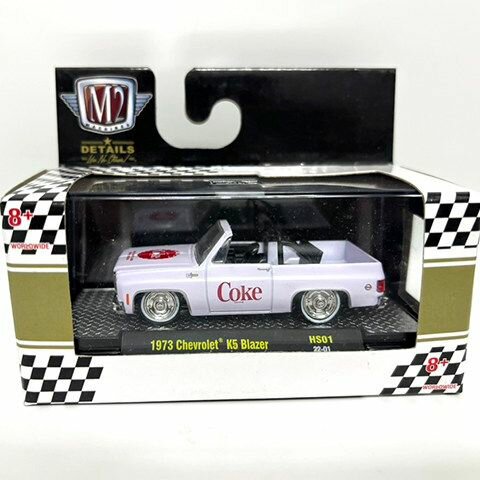 M2 Machines 1:64, литая модель автомобиля Coca-Cola(1973 CHEVY K5)