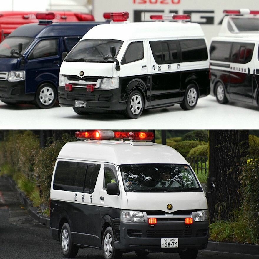 Rais Toyota Hiace High Roof 2007 DX4 Департамент полиции столичного округа 1:43