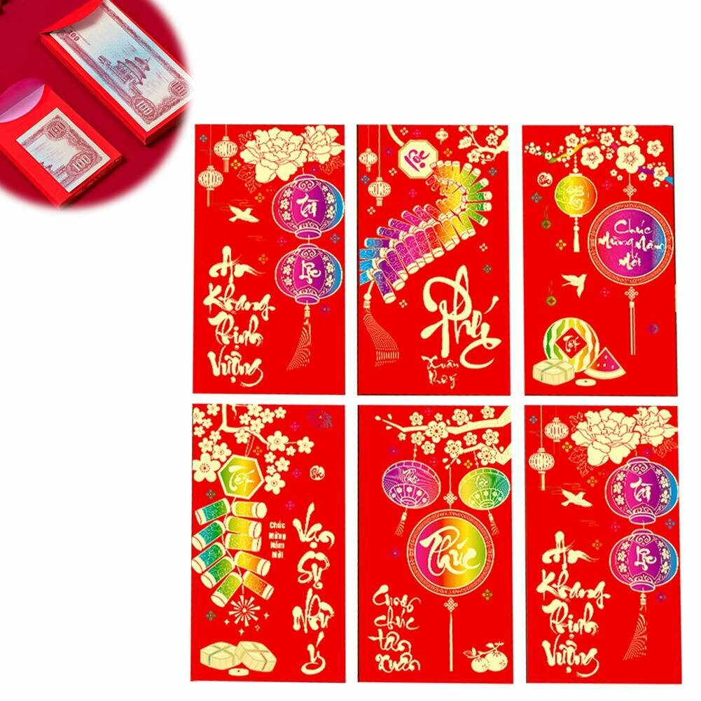 Красные конверты на Китайский Новый год 2026, конверты для денег, счастливый красный конверт Хунбао для Праздника Весны и Лошади