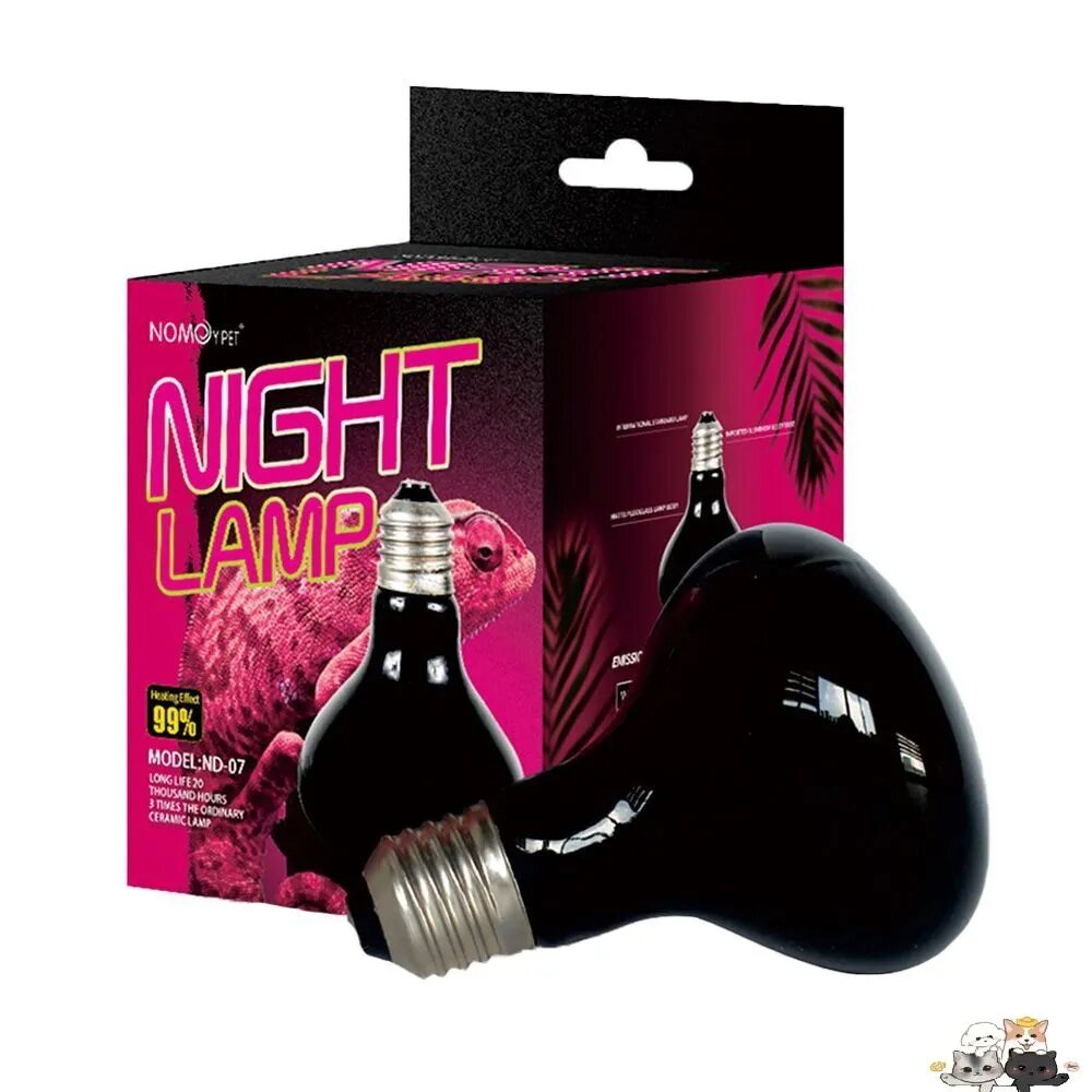 Лампа лунного света Nomoy Pet Night lamp для террариума, 25 Вт, керамика