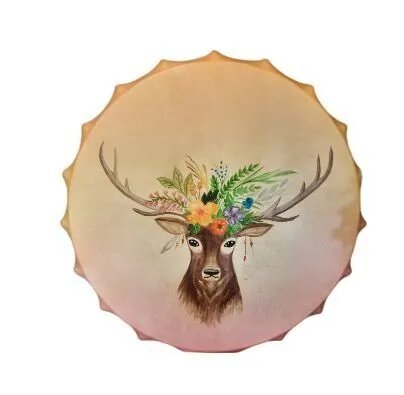 Перкуссионный инструмент шаманский бубен, 25*5 см. Ручная работа, кожа