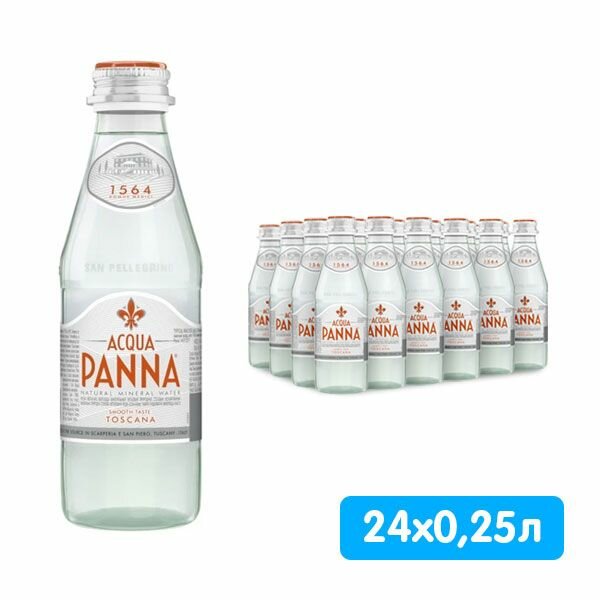 Аква Панна 0,25л/24 шт стекло