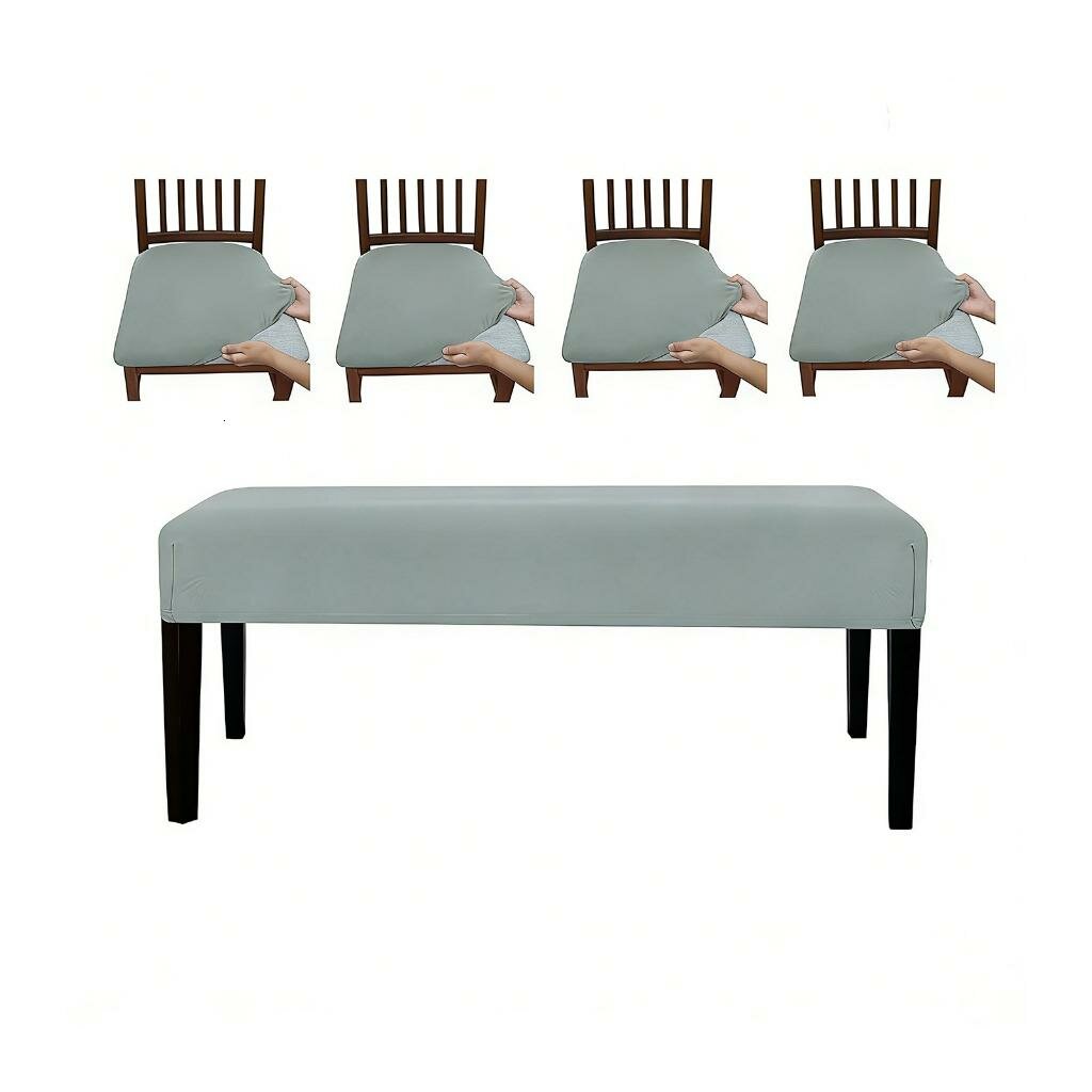 Чехол для скамейки из полиэстера, водонепроницаемый, Светло-серый