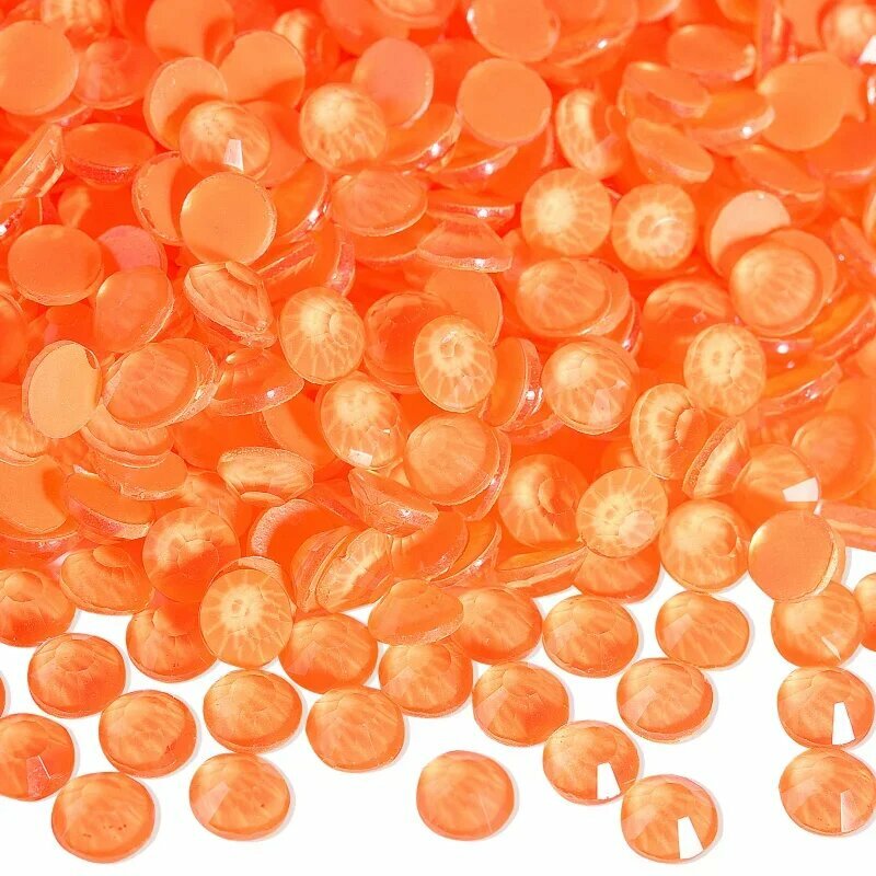 Стразы неоновые оранжевые OLeeya стекло Mix Size 1440pcs