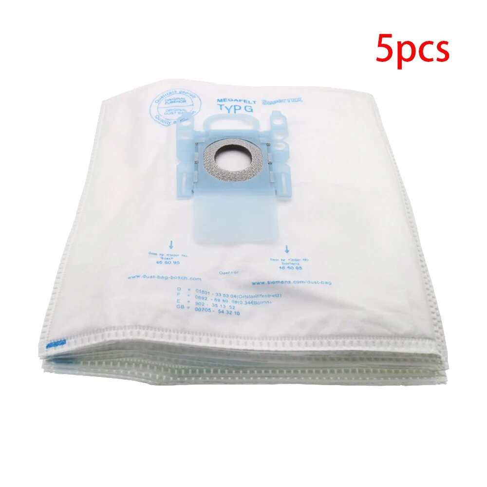 Мешки для пыли fowoy для Bosch и Siemens, тип G Белый, 5pcs