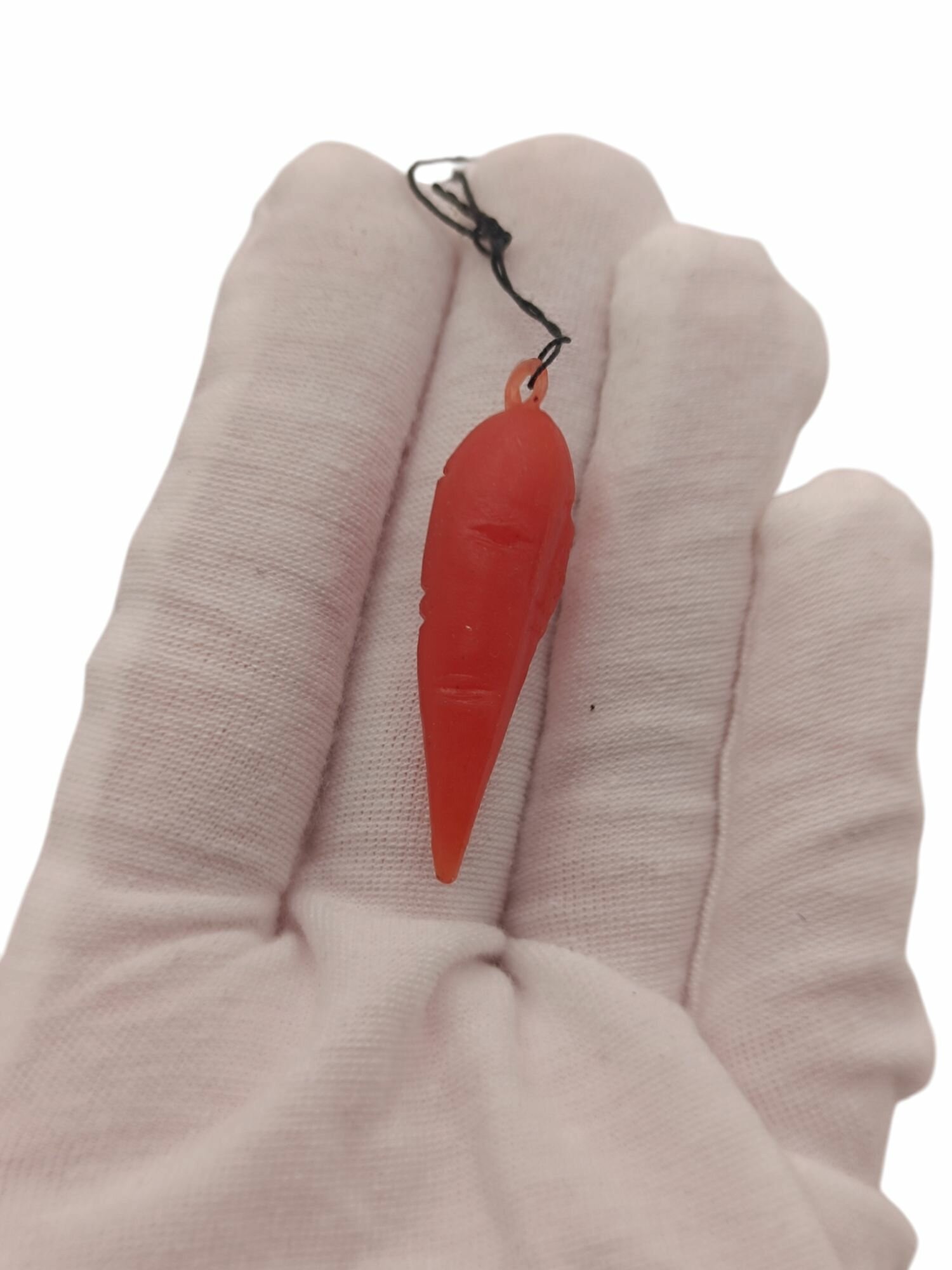 Советская винтажная елочная игрушка-малютка, Морковь. Сделано в СССР.