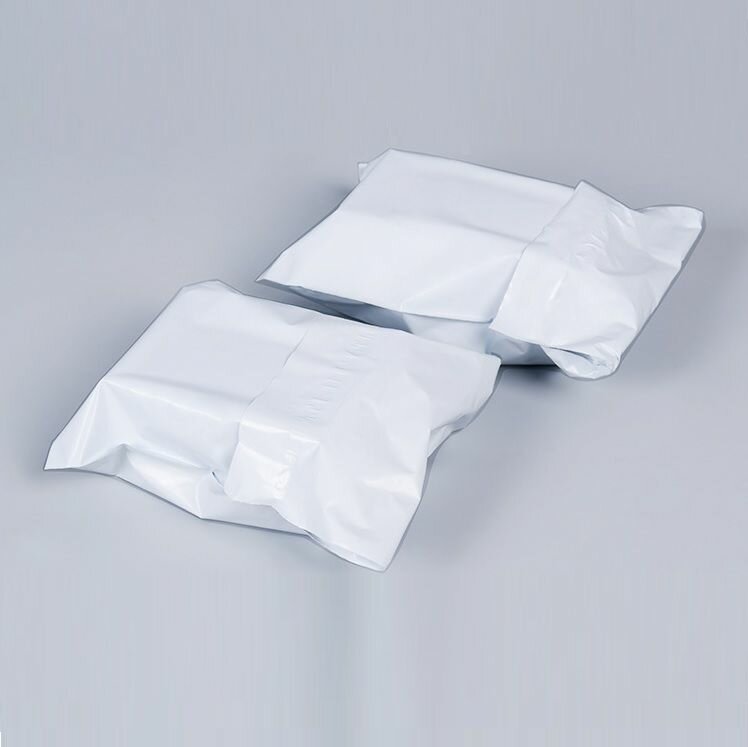 Белый пластиковый пакет без печати, 120х240 мм (20 шт. в упаковке)