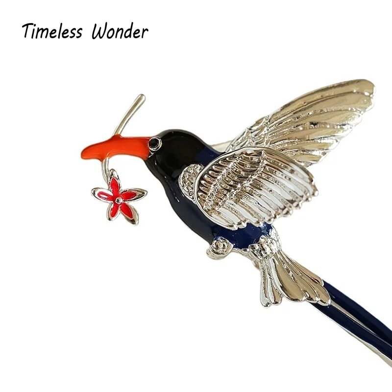 Брошь Timeless Wonder, темно-синий — фото 1