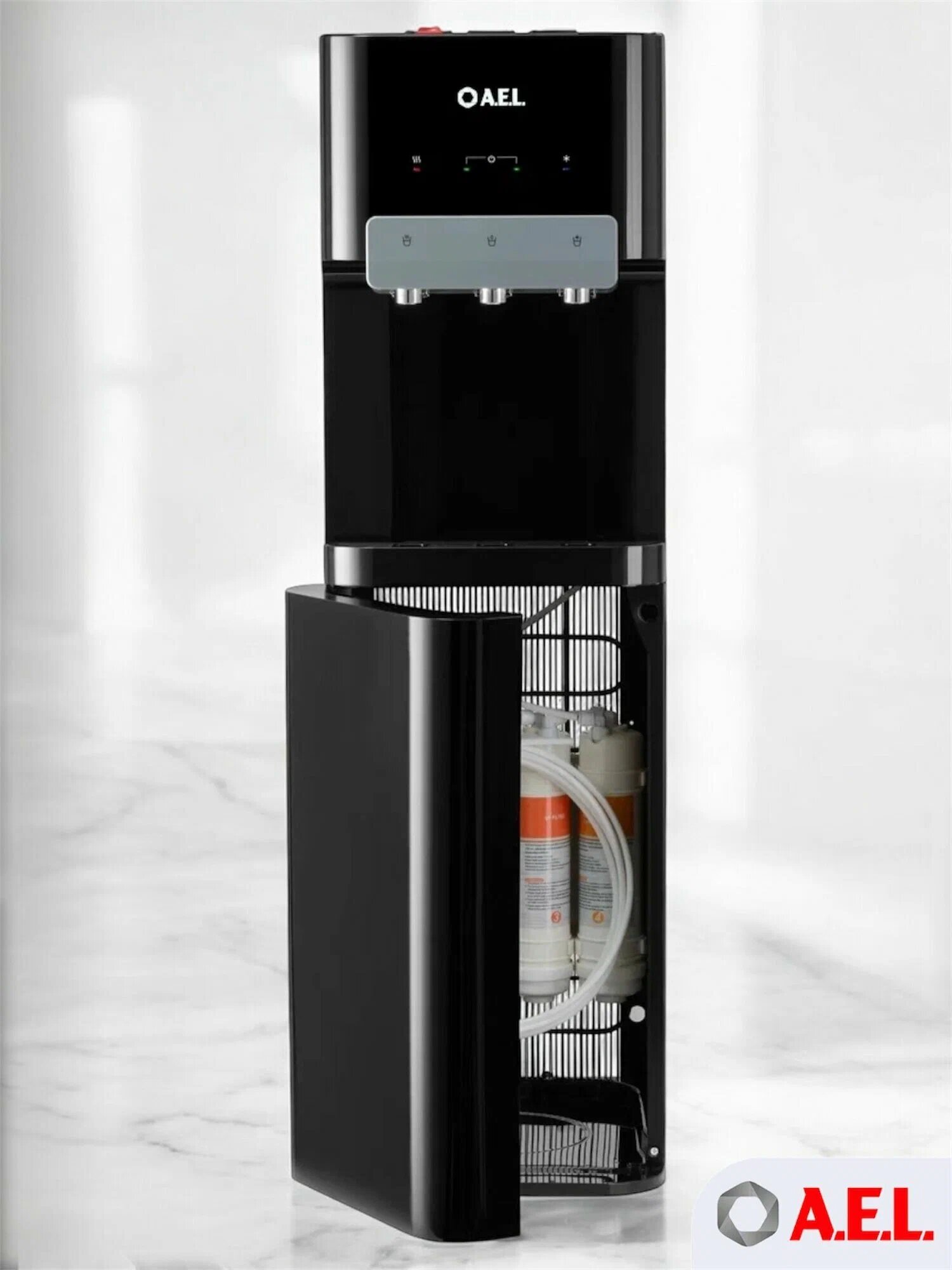 A.E.L. LC-827s black. Гарантия 12мес. Пурифайер-проточный кулер для воды.