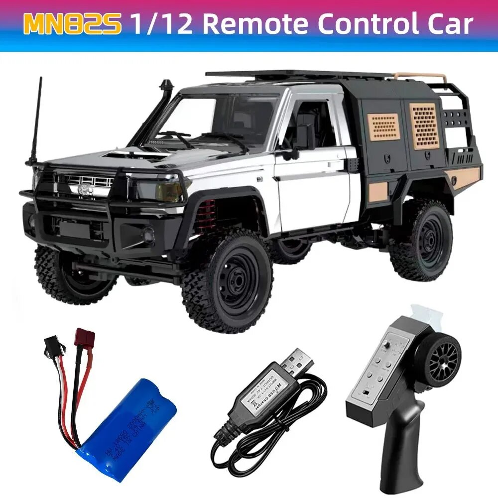 MN MODEL RC пикап MN82 1/12, внедорожник для преодоления препятствий, полный привод, пульт 2.4 ГГц, реалистичная модель LC79, для детей и взрослых.