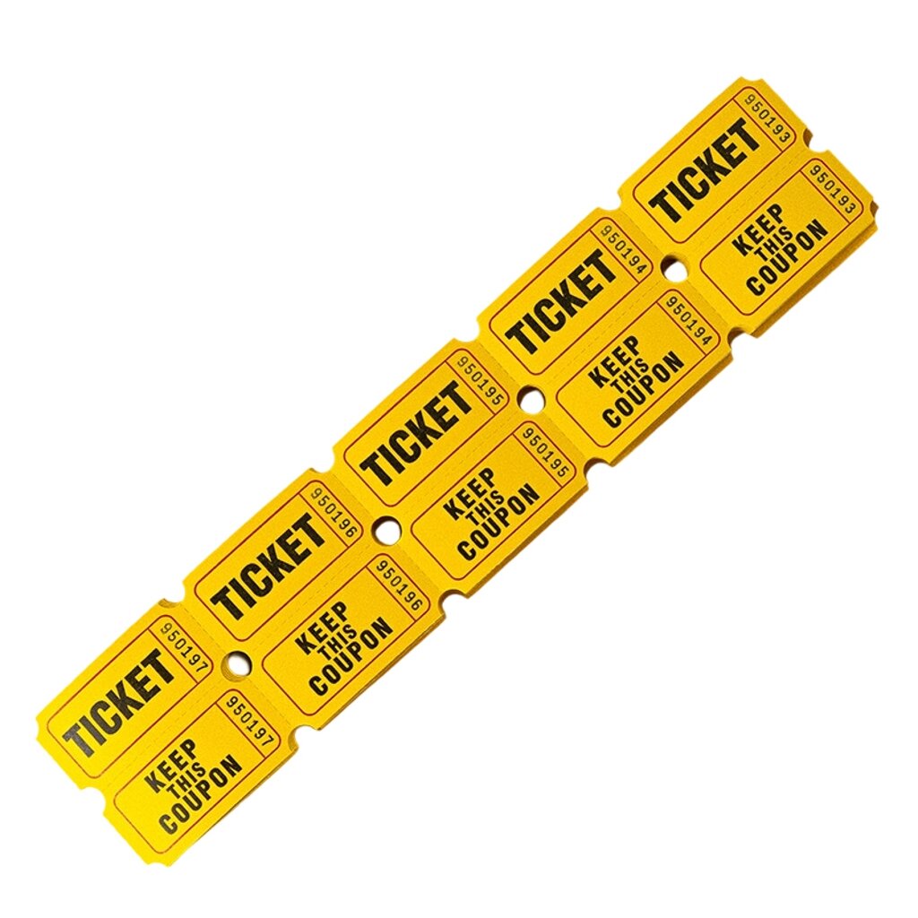 100 Штук Билетов на Мероприятие, Лотерейные Билеты в Двойном Рулоне С Последовательными Номерами Для Мероприятия