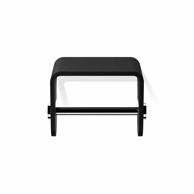 Держатель туалетной бумаги Decor Walther Black Stone TPH4 0974564, подвесной, цвет: черный матовый / хром