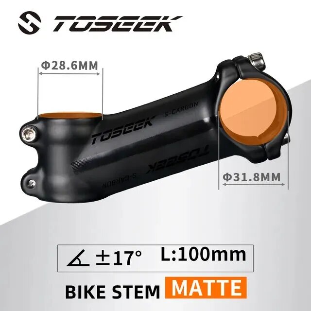 TOSEEK Вынос руля 31.8mm 17 градуса 100 мм