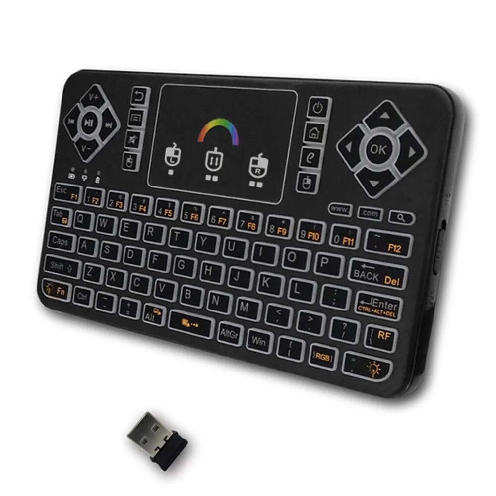 Q9 2.4G RF Беспроводная клавиатура Мышь Combo Handheld Пульт дистанционного