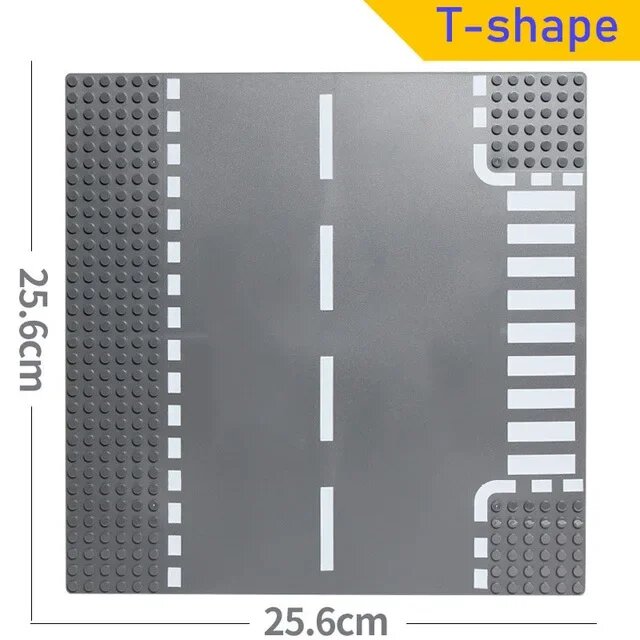 Серые пластины Leduo T-shape 25.6x25.6 см