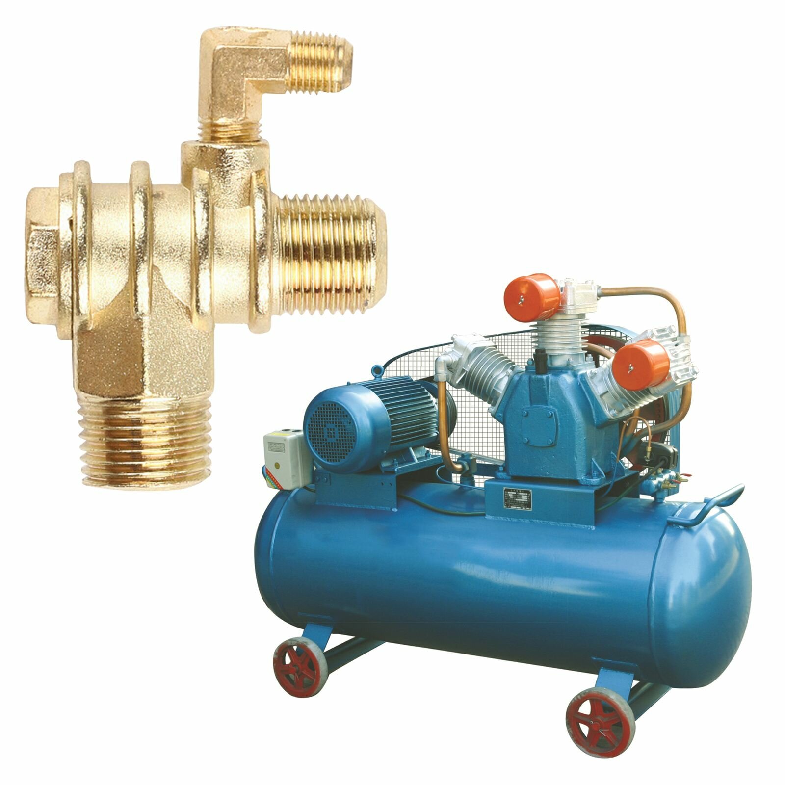 Трехходовой клапан из цинкового сплава с наружной резьбой для замены в мастерской