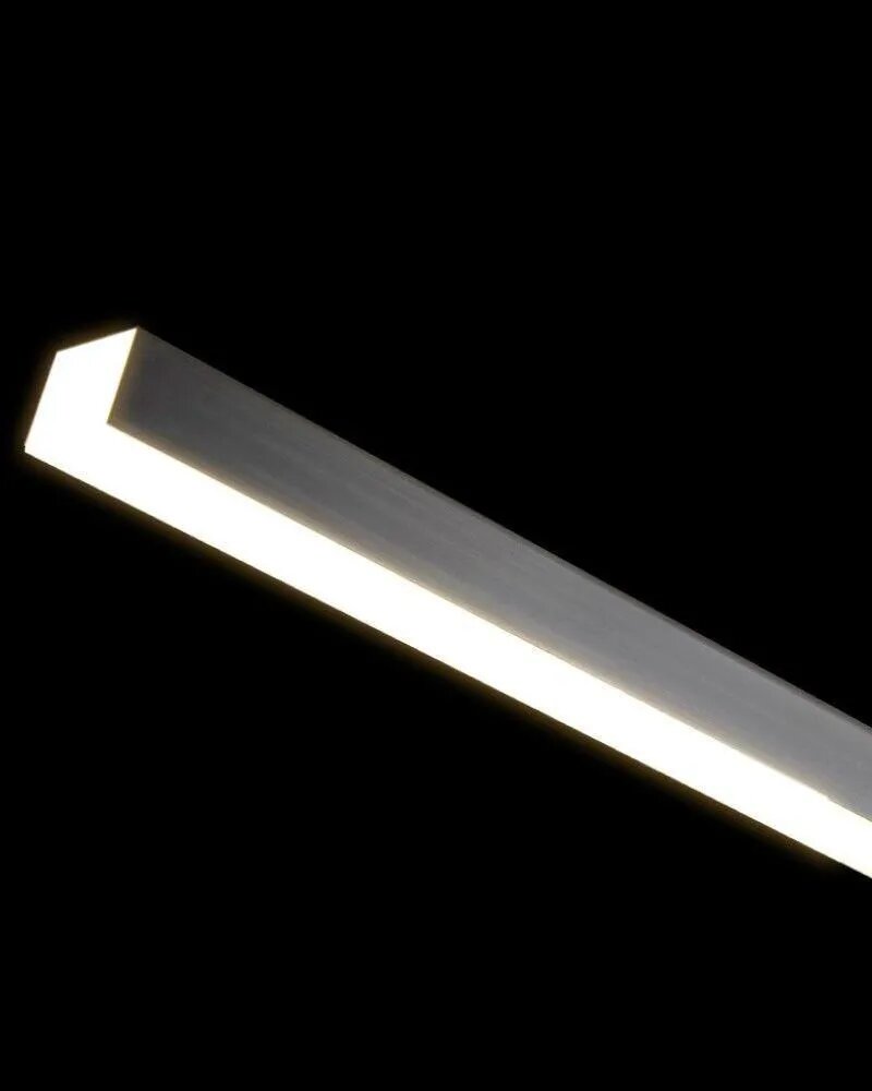 Люстра подвесная светодиодная LED 36W для гостиной спальни в стиле минимализм, черная — фото 1