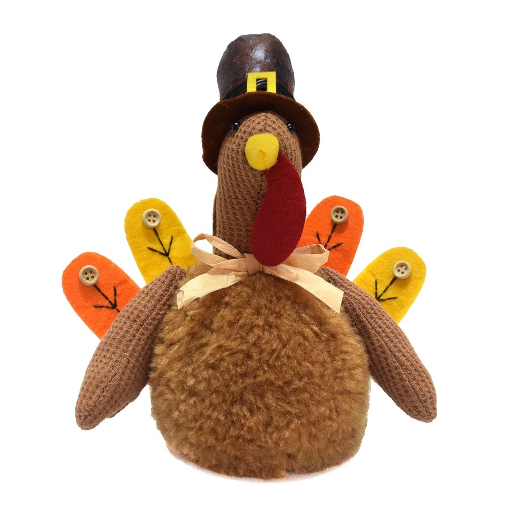 Статуэтка Индейки Ручной Работы на День Благодарения, Украшение Столешницы, Праздничный Орнамент