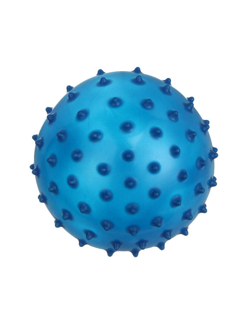 Массажный мяч игольчатый By Sport 10 см синий, акупунктурный шар из ПВХ для МФР, стоп, спины и самомассажа тела