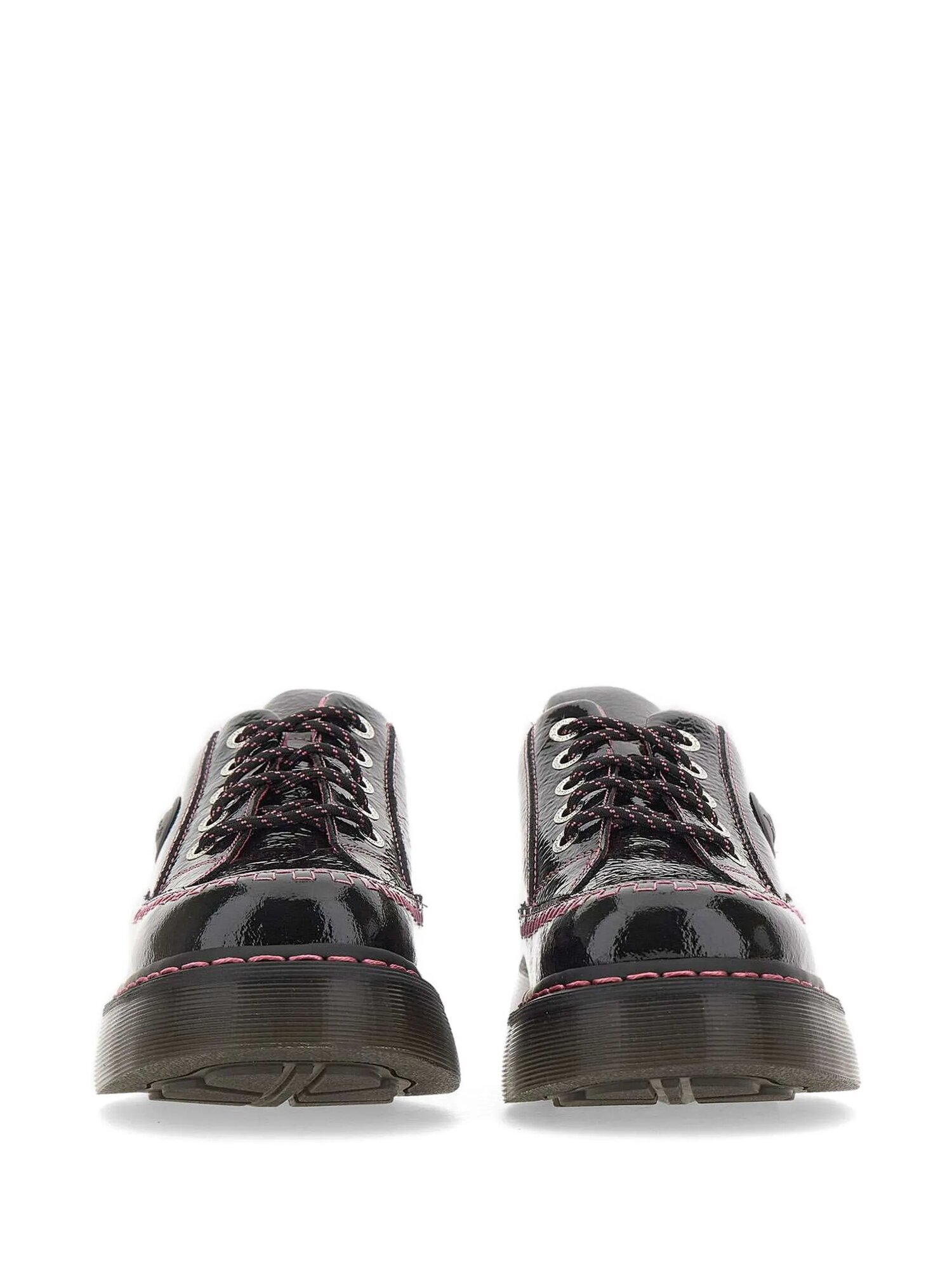 Кроссовки Dr. Martens Buzz 5-Eye pink-stitching trainers, размер 4 UK, черный — фото 1