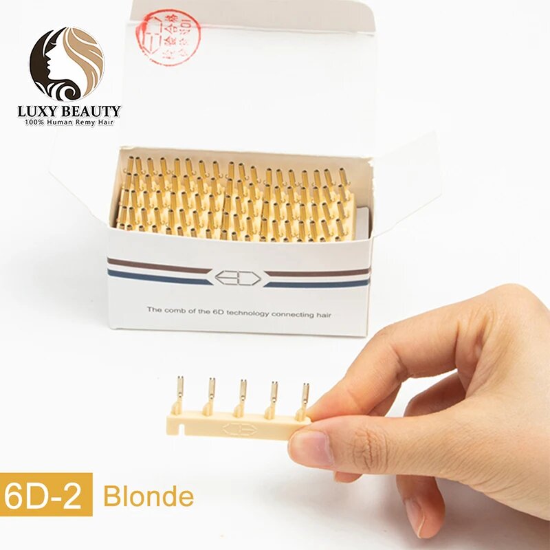 Набор инструментов для наращивания волос 6D D2 Blonde