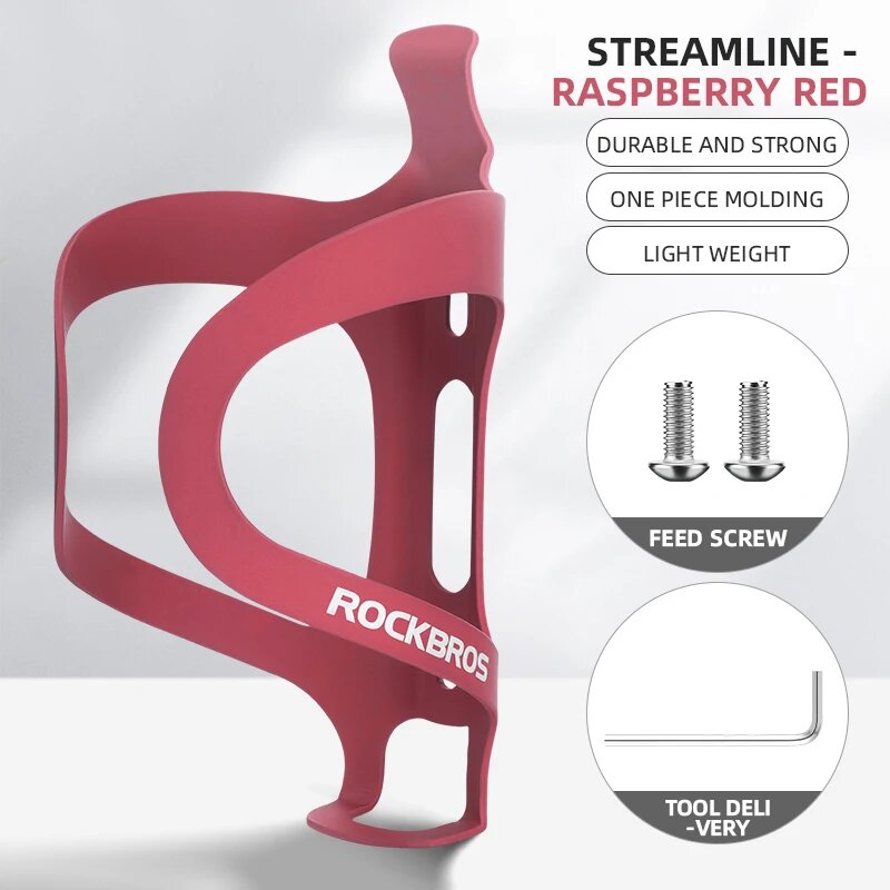 ROCKBROS Клетка для бутылки велосипедная, Розовый, 2022-11a Red