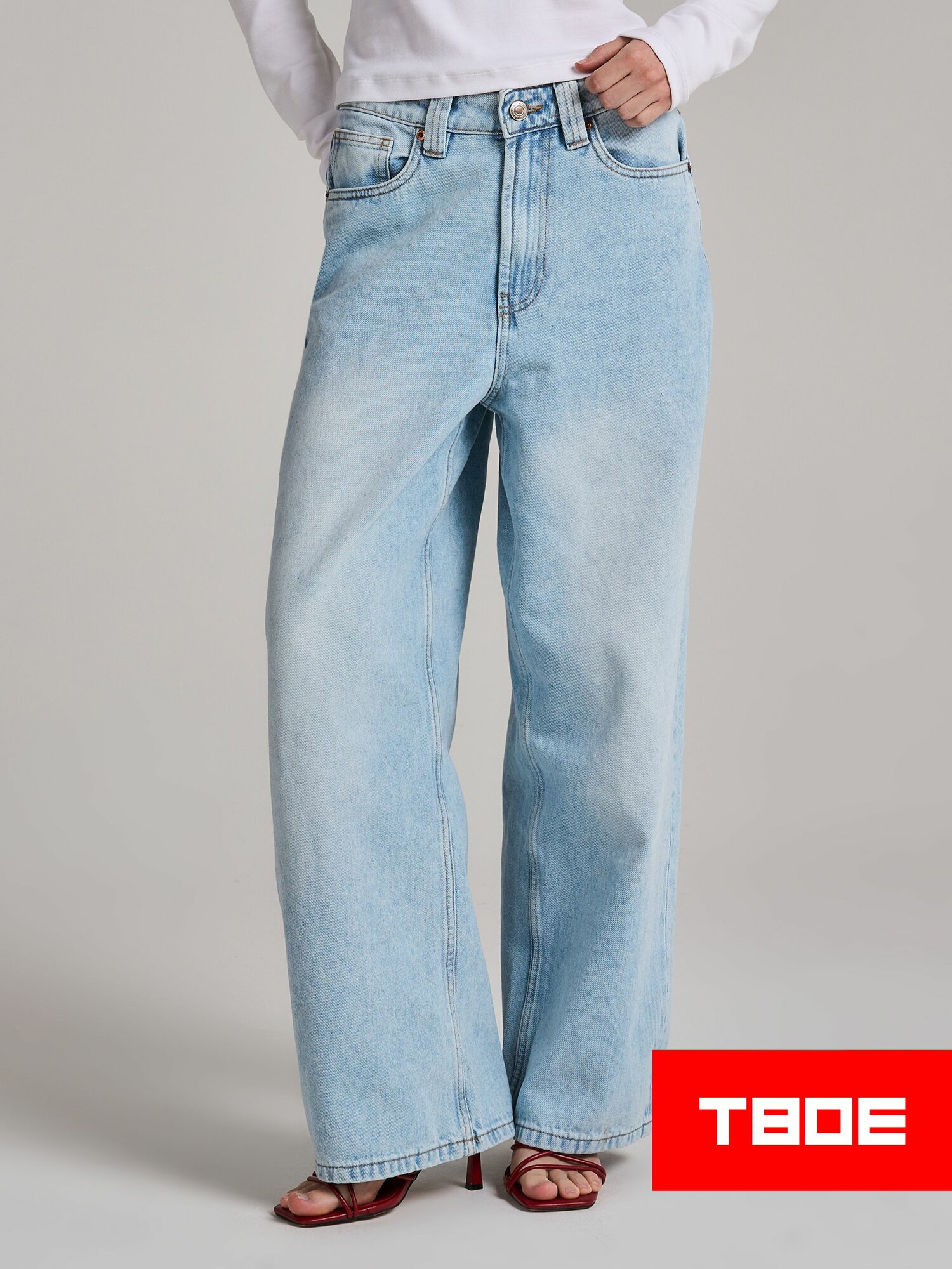 Джинсы багги 