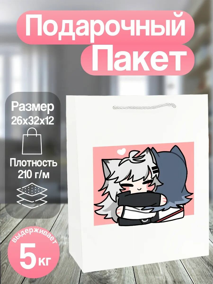 Пакет подарочный Arknights Endfield, упаковка для подарка, 26х31 см
