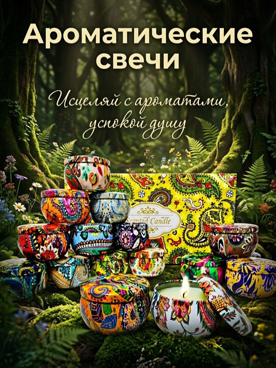 YTOERWP 16 шт. набор ароматических свечей в подарочной коробке, подходит для праздников и декора дома