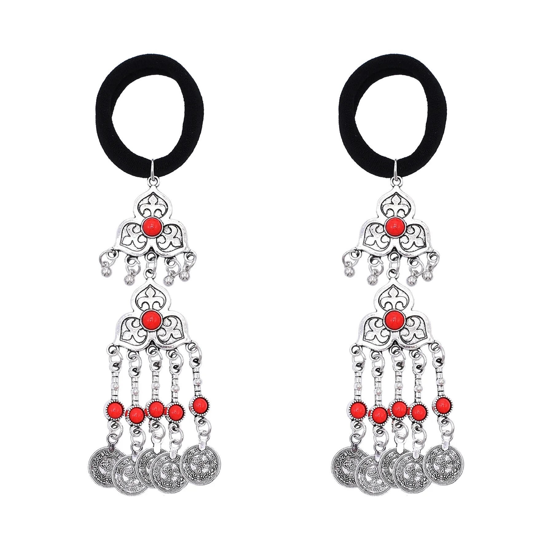 Винтажные казахские тибетские монеты, веревка для волос, аксессуары для волос, резной цветок, драгоценный камень, традиционная этническая коса, декоративные украшения для волос