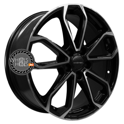 Диск автомобильный литой Khomen Wheels KHW1816 (Kodiaq/Tiguan/Audi Q3) 18x7 5x112 et43 dia57.1 Black-FP