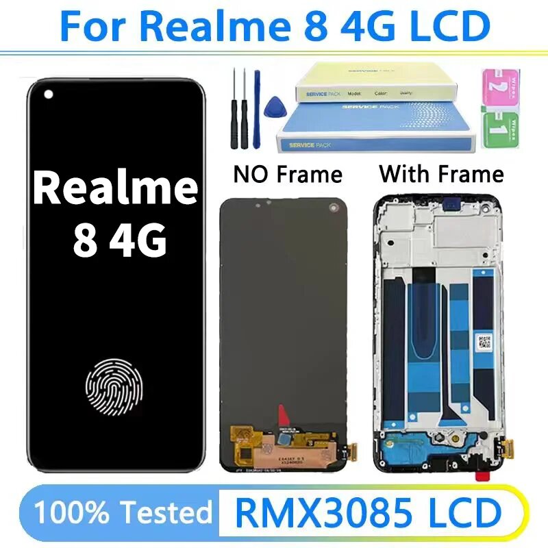 Дисплей Realme 8 4G/Pro RMX3085/3081 8 TFT с рамкой