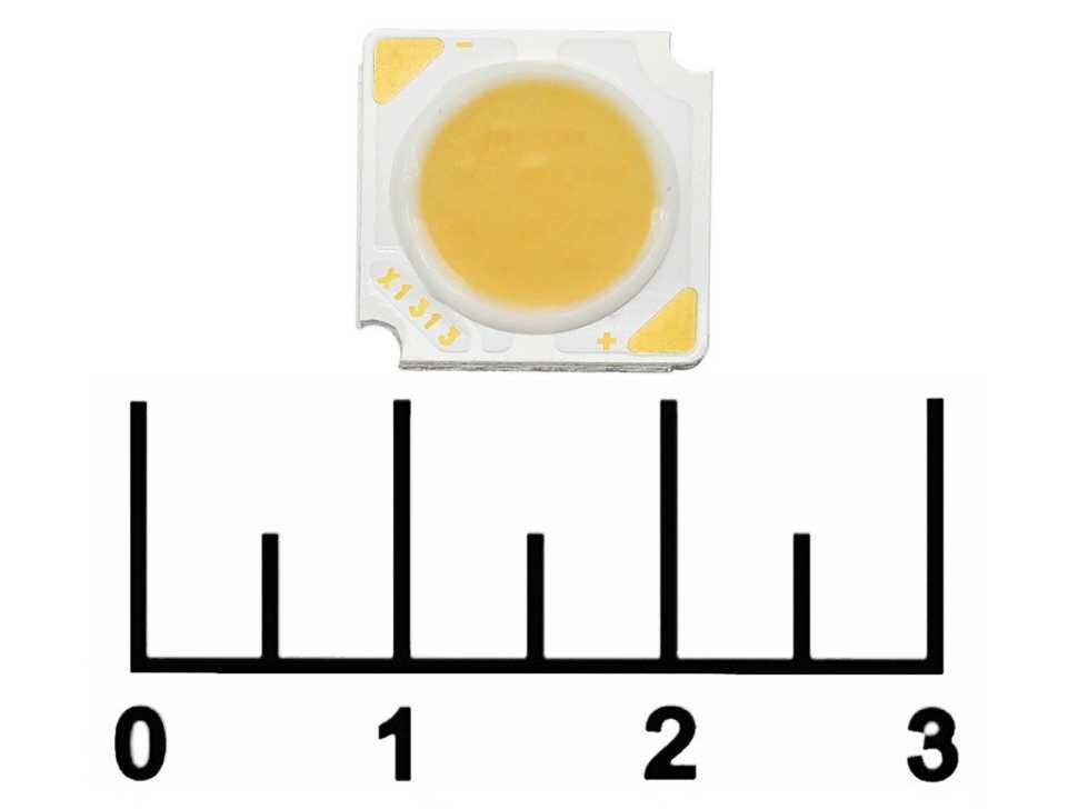 Светодиод LED 5W белый теплый 15-16V 300mA 13мм 3000K X1313